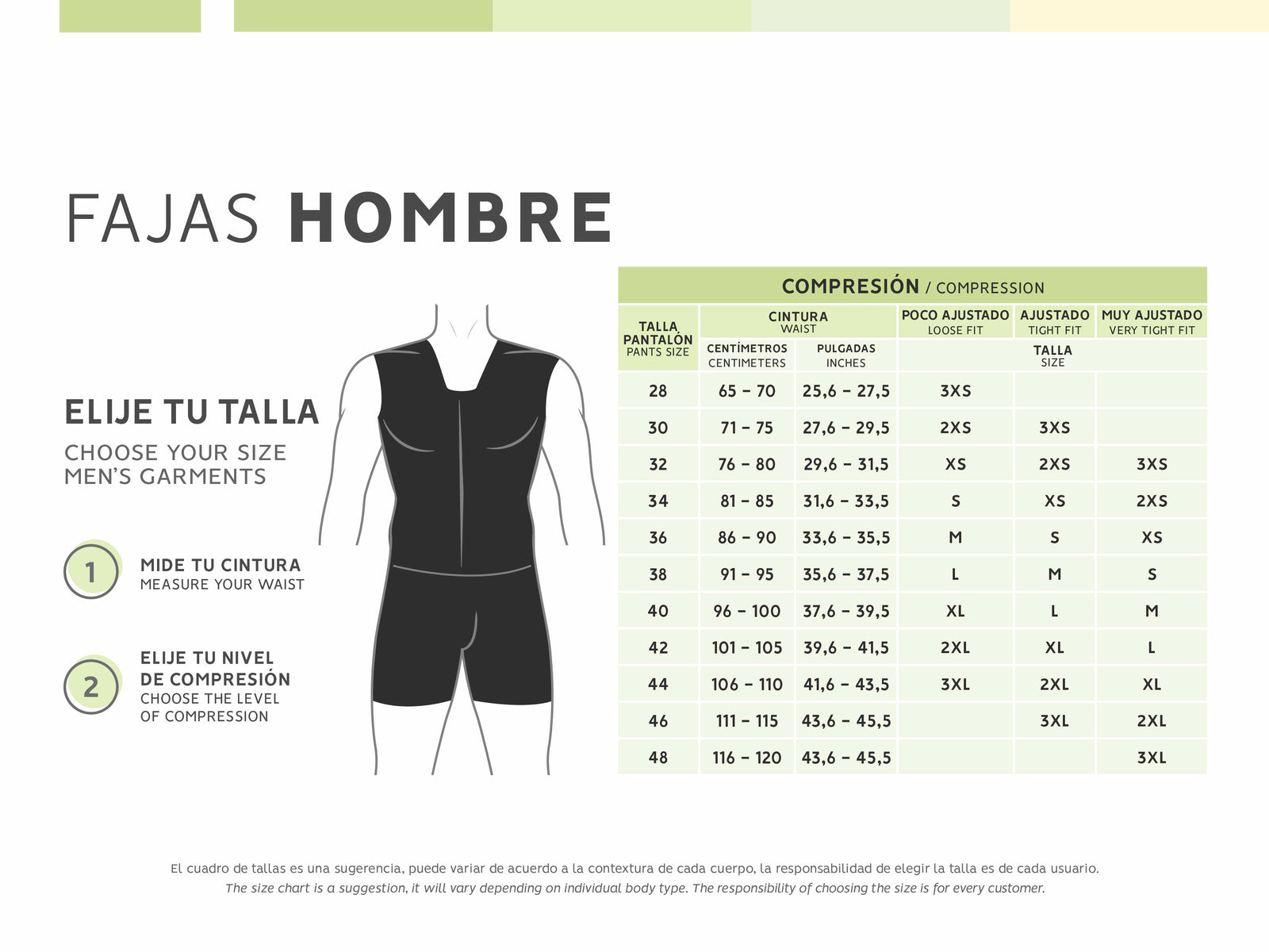 Size charts – LATIN FASHION LLC